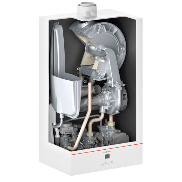 Viessmann Vitodens Classic 24kW BPKB Combi Boiler & Horizontal Flue ...