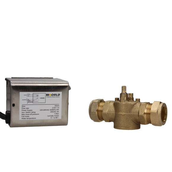 22 mm 2 Port Motorised Zone Valve – AIZO Quality Heating