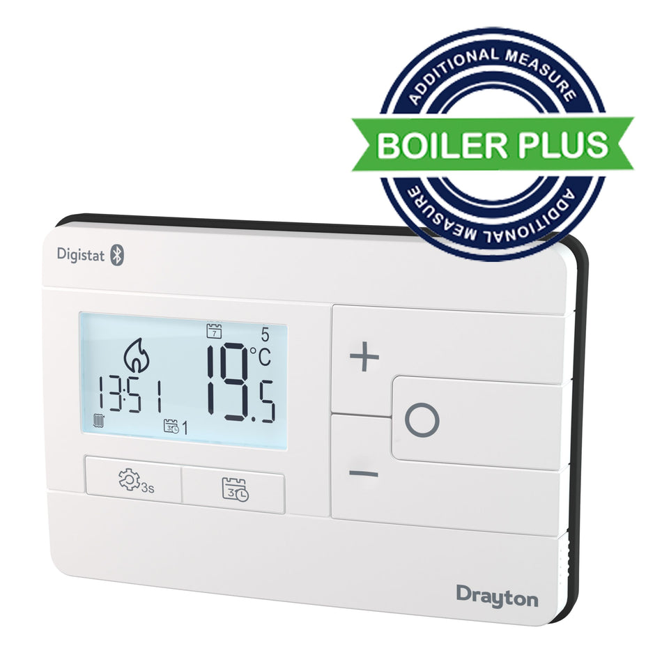 Drayton RF901 Digistat Single Channel RF Programmable Room Thermostat ...